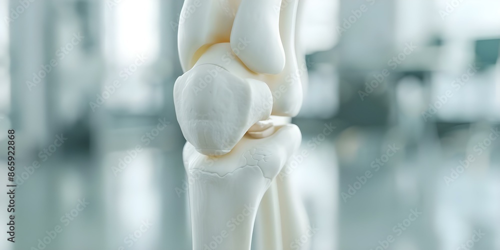 3D map offers detailed view of human knee anatomy for study. Concept ...