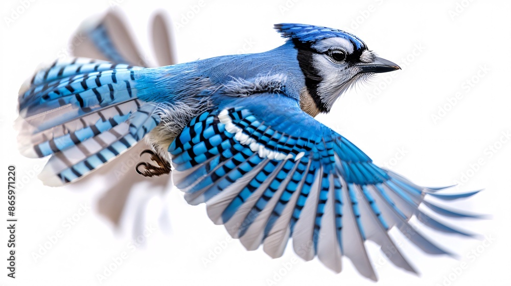 The blue jay, known as cyanocitta cristata, is a corvid passerine bird found in the eastern ...