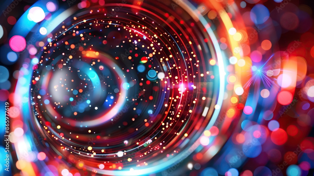 Digital backdrop, technology, neural networks, AI, data transmission ...