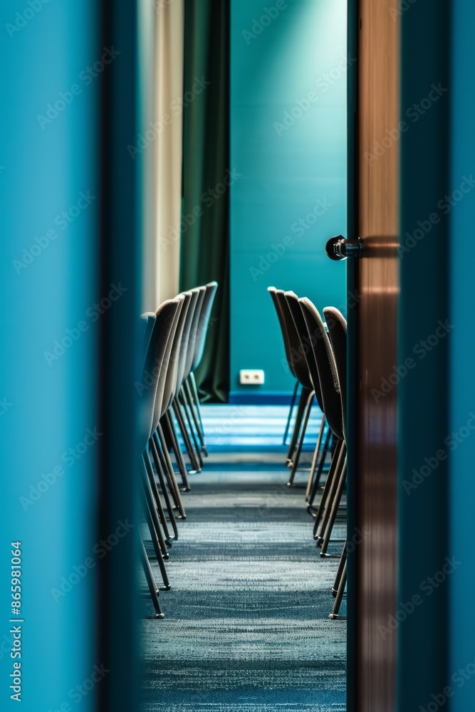 Professional Photography of an empty conference room where exit ...