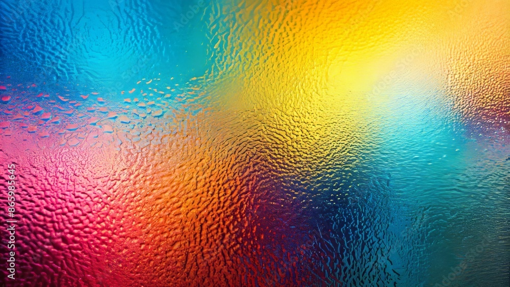 Vibrant multicolored frosted glass texture with subtle gradient effect ...