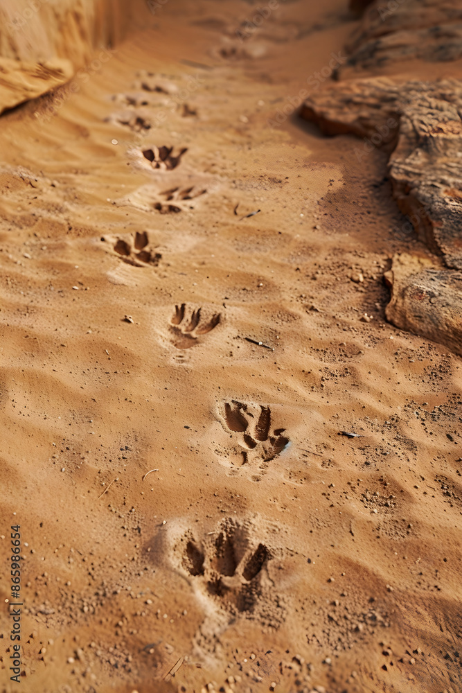 Nature's Pathways: A Journey of Diverse Animal Footprints Imprinted in ...