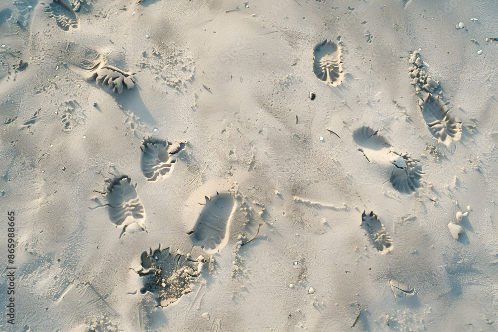 Nature's Pathways: A Journey of Diverse Animal Footprints Imprinted in ...