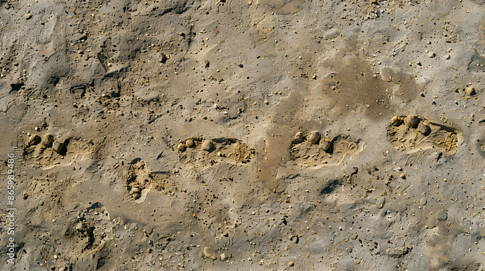 Nature's Pathways: A Journey of Diverse Animal Footprints Imprinted in ...