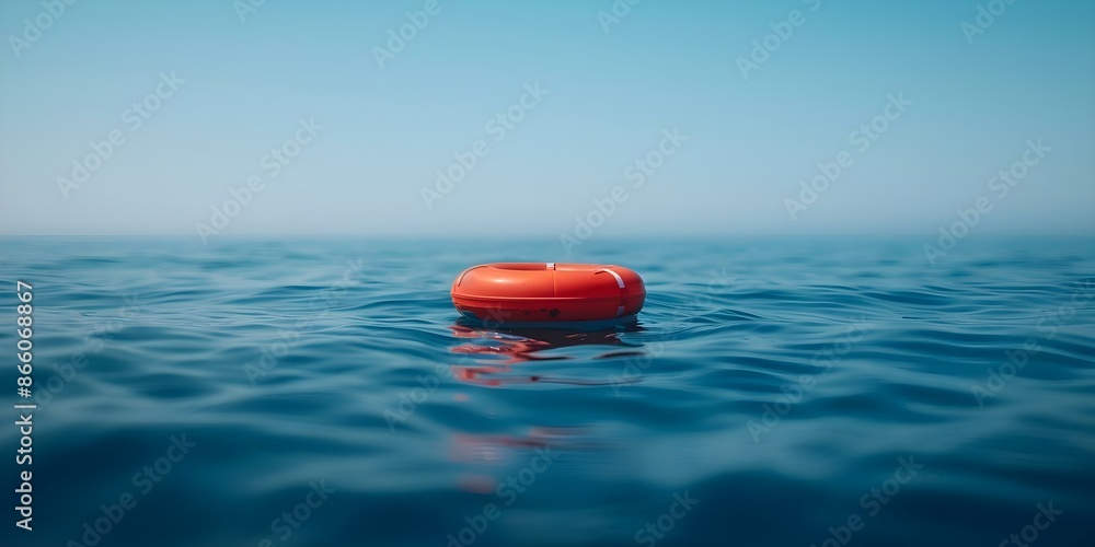 Rescue buoy is a crucial tool for saving drowning individuals at sea ...