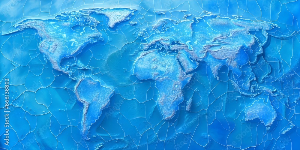 Create a world map showing tectonic plates major fault lines and ...