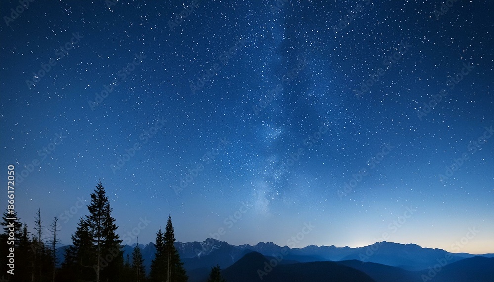 Blue night starry sky space background for screensaver Stock Photo ...