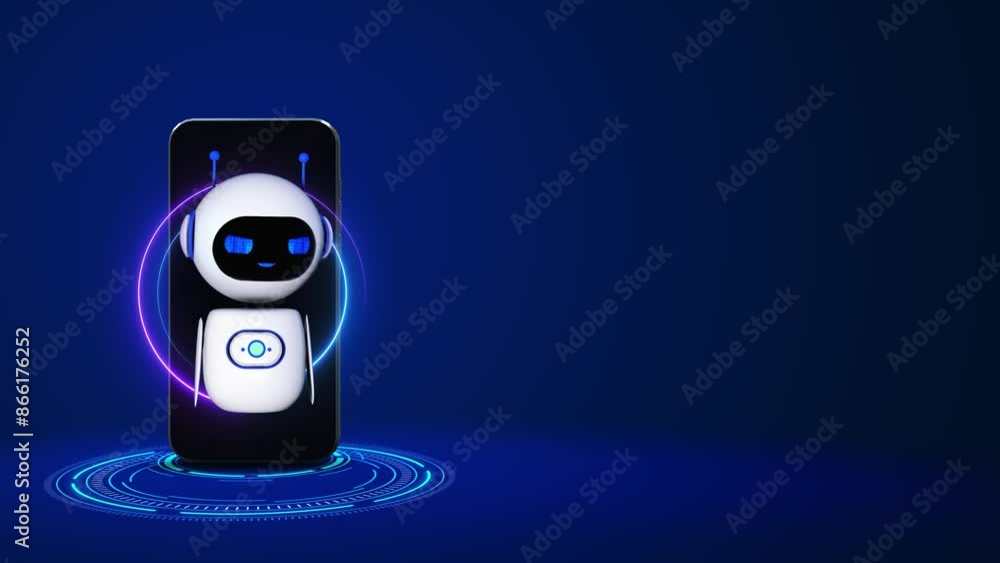 Artificial Intelligence chatbot ChatGPT interface chat Futuristic ...