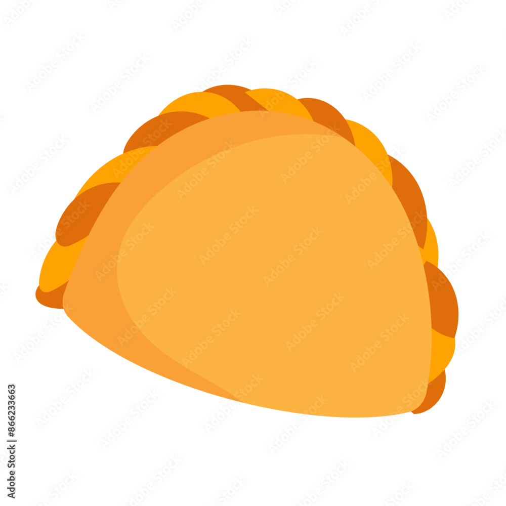 Kue pastel vector illustration, indonesian traditional snack food ...