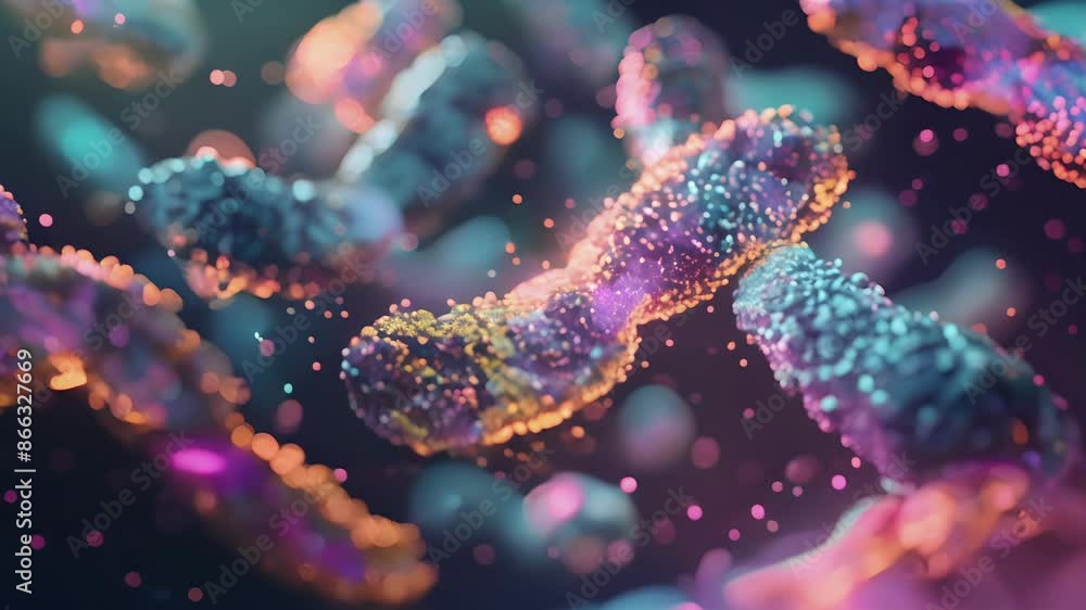 A fluorescence microscopy animation showing how histone proteins ...