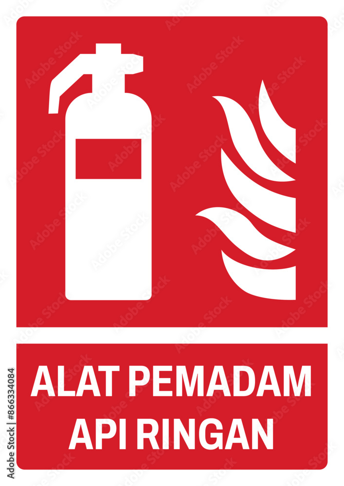 ISO fire prevention safety signs in indonesian_alat pemadam api ringan ...