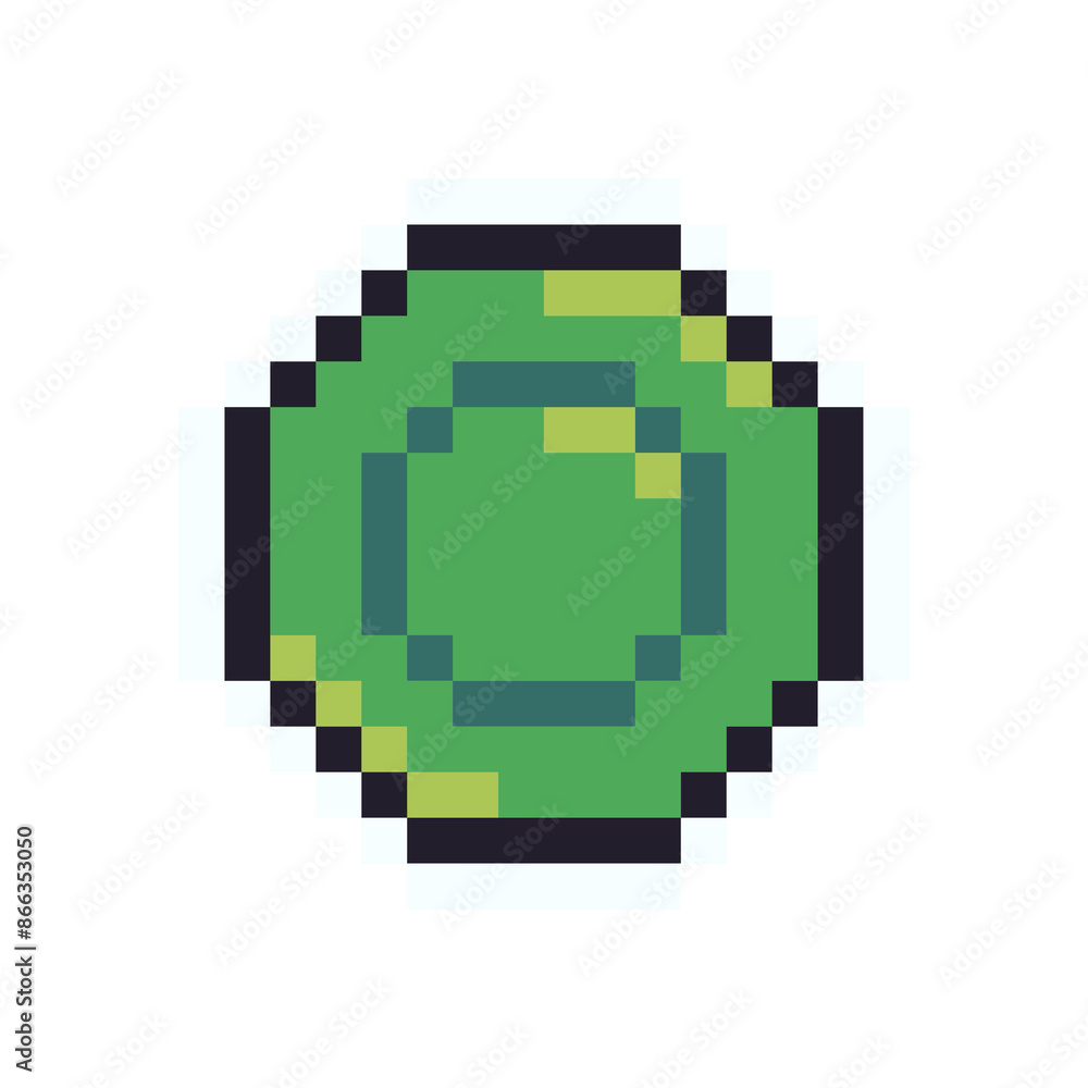 Pixel game button 8 bit pixel or Game design icons on white transparent ...