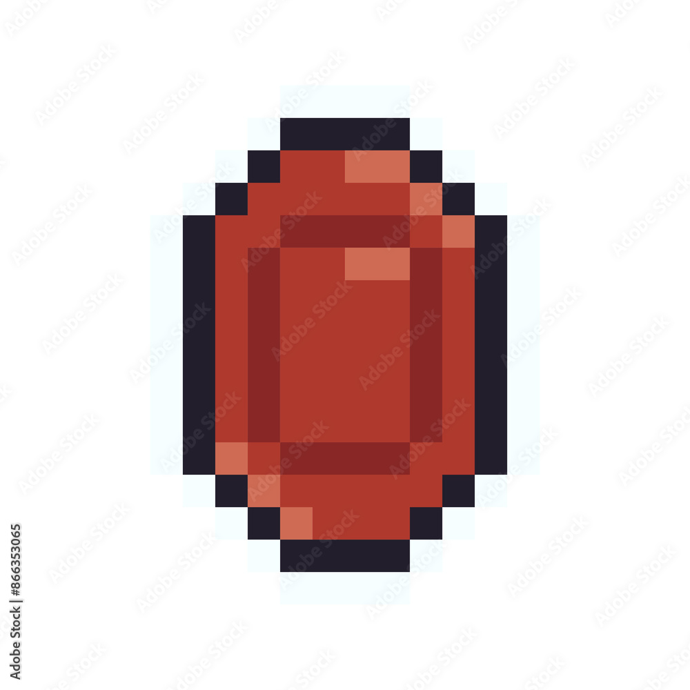 Pixel game button 8 bit pixel or Game design icons on white transparent ...