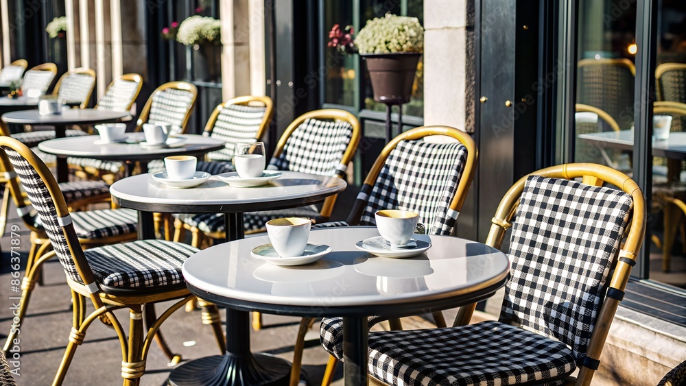 Typical French Cafe Terrace Lifestyle in Paris - Stock Images of ...