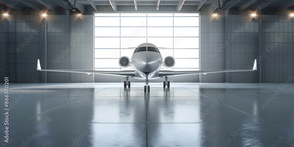 Maintaining Aircraft in a Port Hangar. Concept Aircraft Maintenance ...