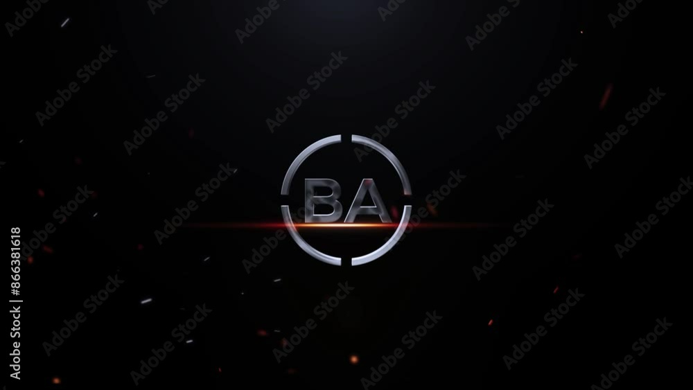 3D BA Logo Animation, Cinematic Ba ab Logo Letter Animation Videos On ...