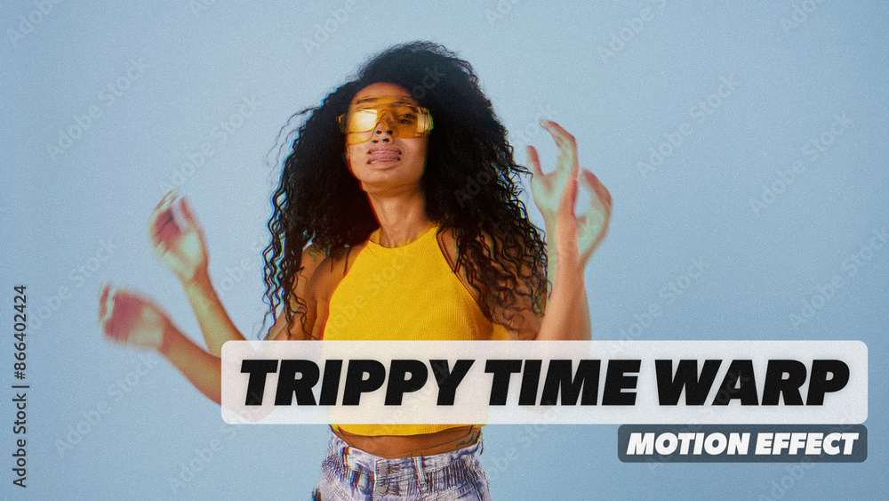 Trippy Time Warp Procedural Motion Effect Stock Template | Adobe Stock