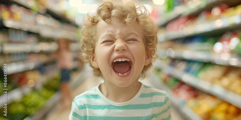 Child throws tantrum in supermarket causing chaos and frustration for ...