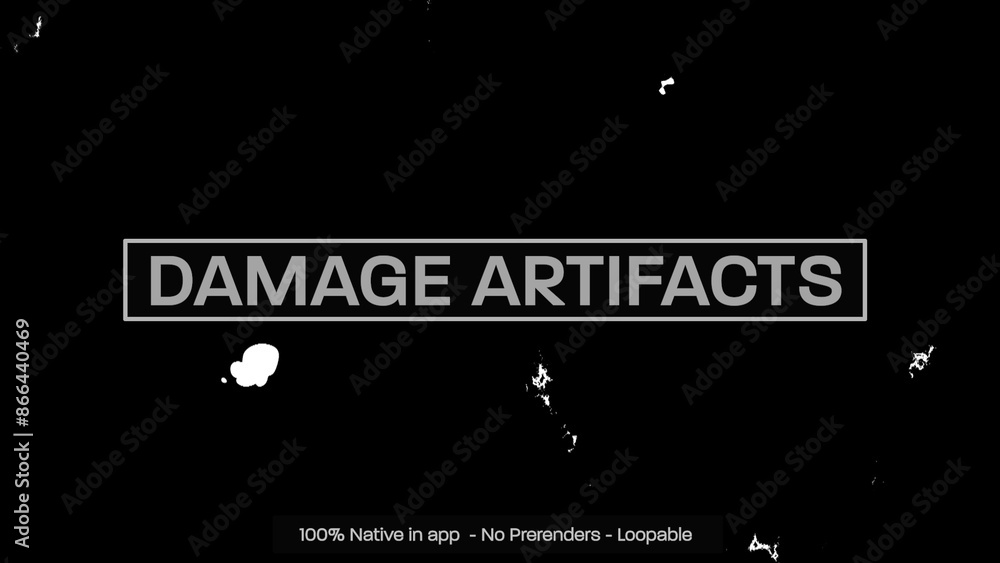 Damage Artifacts Dynamic Motion Overlays Stock Template | Adobe Stock
