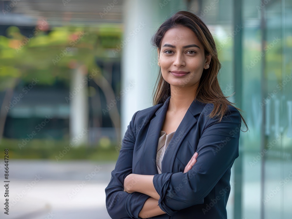 empowered indian businesswoman confident female executive in smart ...