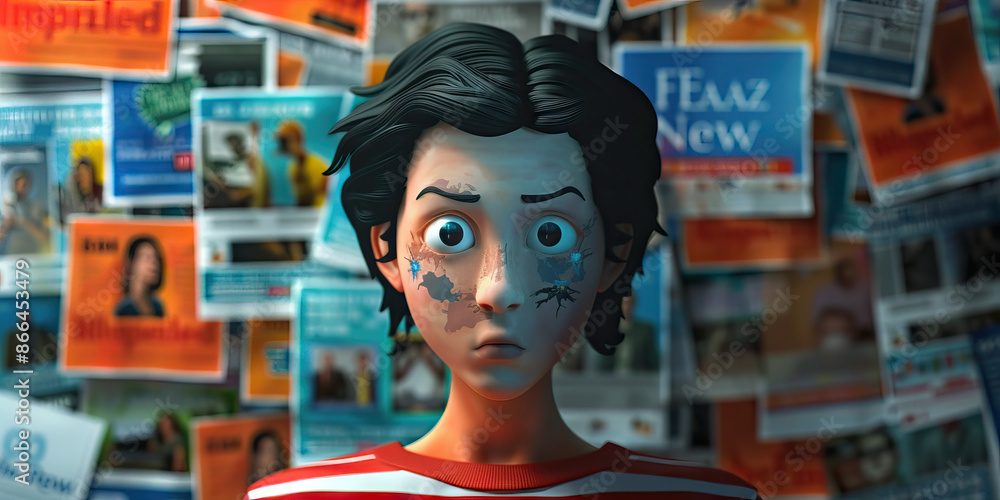 Fake News Propagation: Illustrations depicting the spread of ...