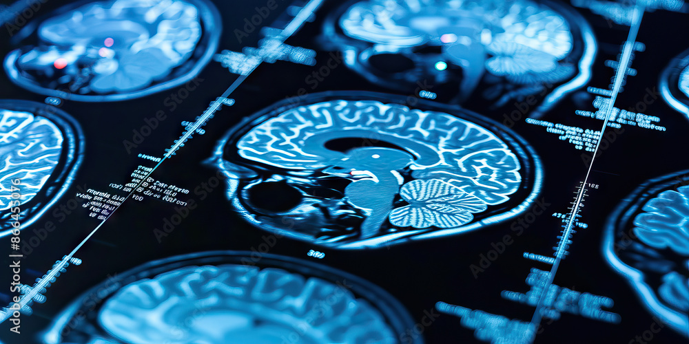Neuroscience Study: Brain scans showing activity in different regions ...