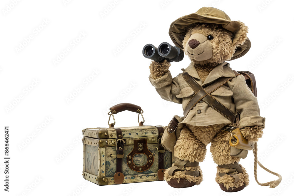 Teddy Bear Explorer on transparent background.PNG Stock Photo | Adobe Stock