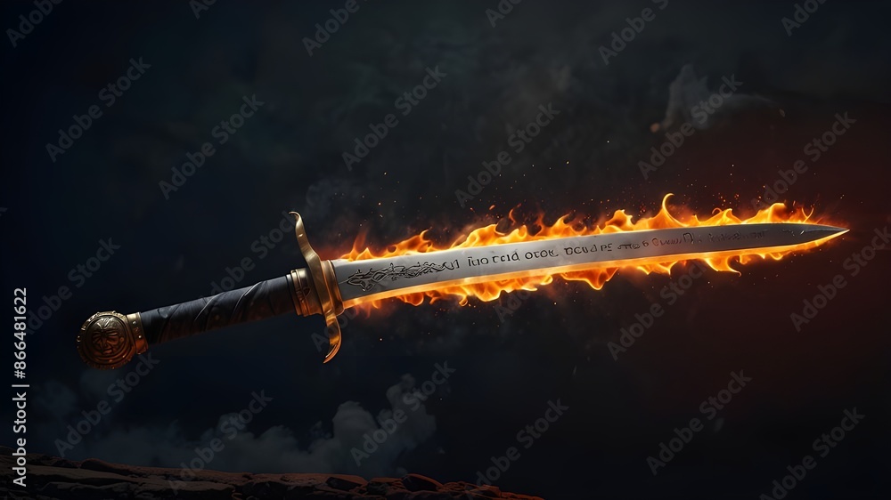 Sword of the spirit. Holy bible. For the word of God is living and ...