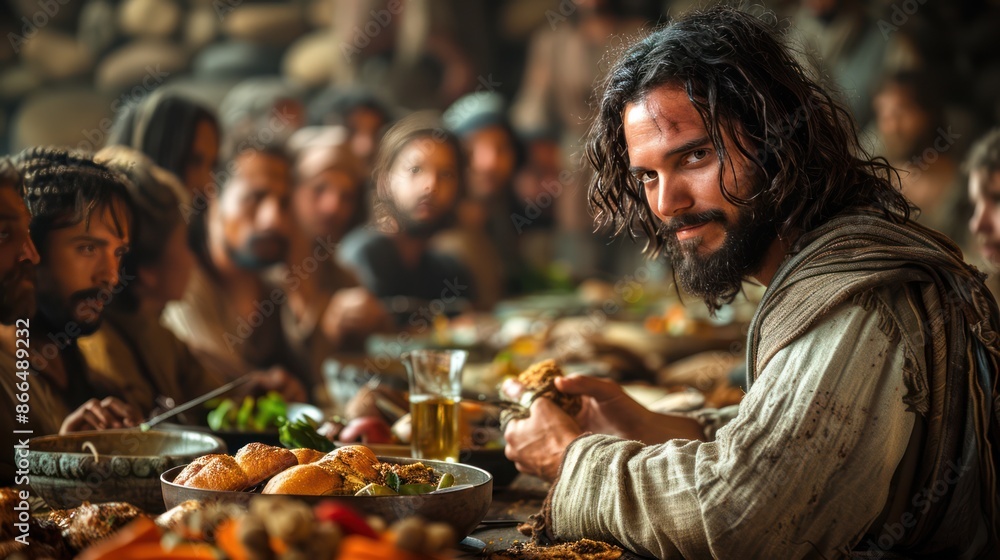 Foto de The Last Supper of Jesus Christ on Good Friday: Sharing Bread ...