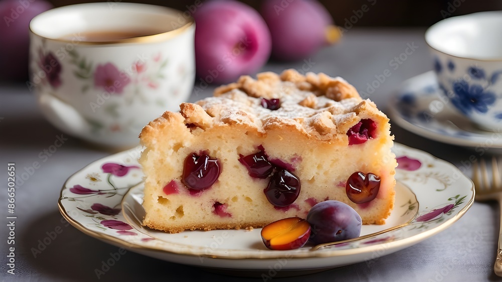 The Shiro plum coffee cake is a fusion of flavors and cultures - the ...