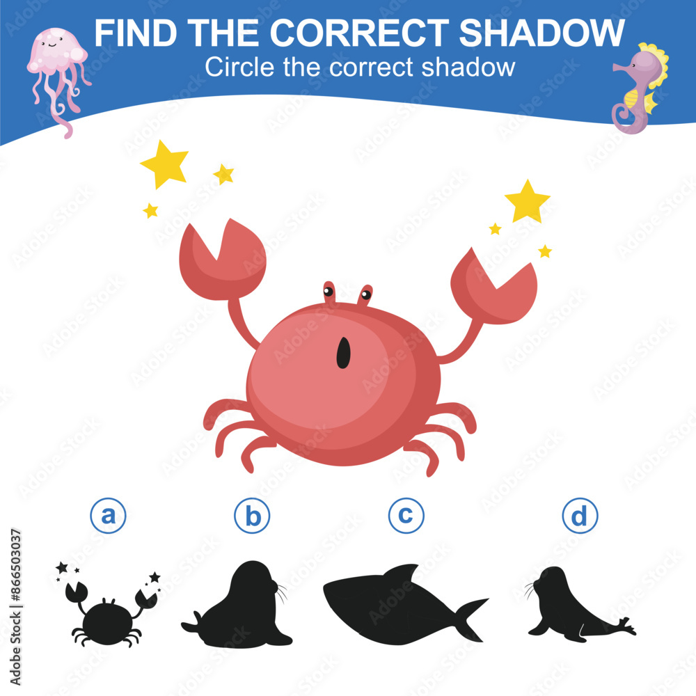 Find the correct shadow. Worksheet for kid. Matching shadow game for ...