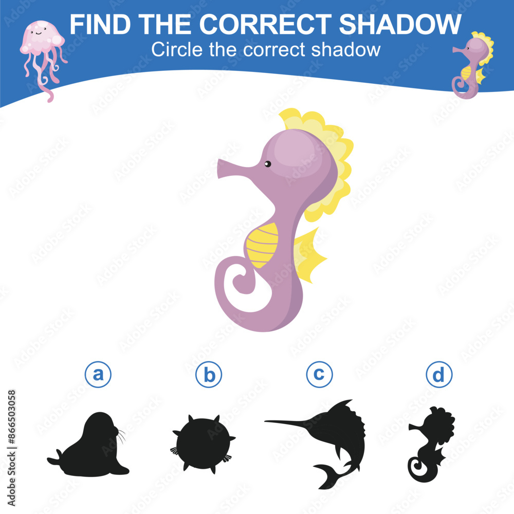 Find the correct shadow. Worksheet for kid. Matching shadow game for ...