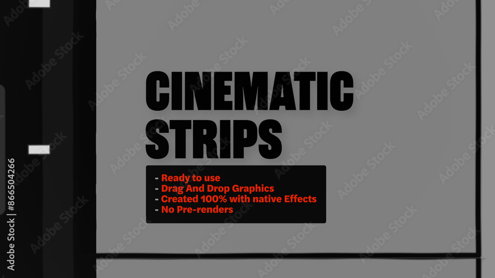 Cinematic Strips Film Strip Reel Motion Overlays - Vertical Stock ...