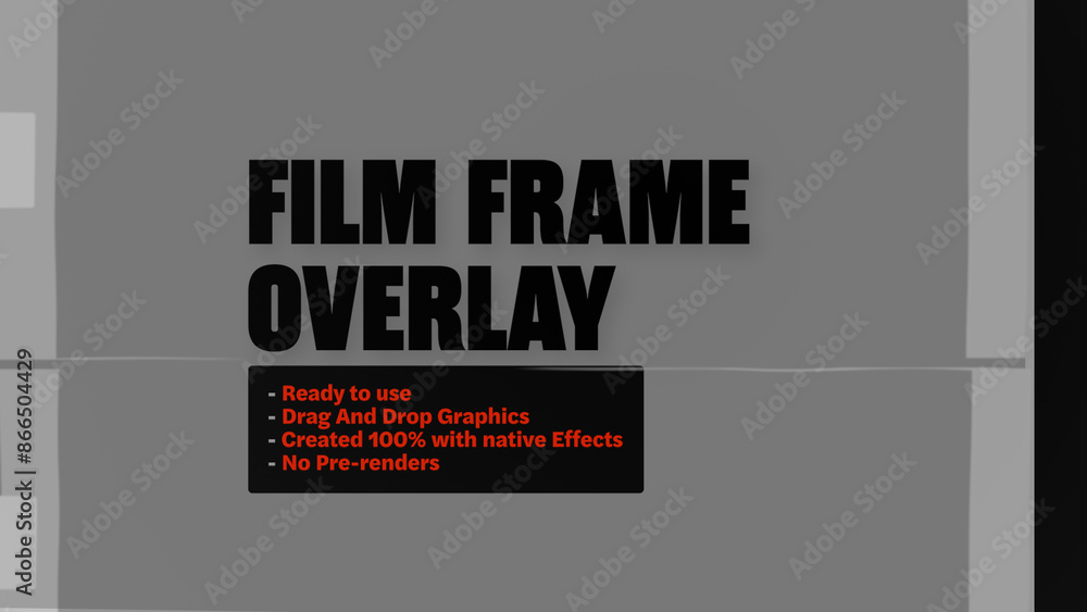 Film Frame Overlay Strip Reel Motion Overlays - Vertical Stock Template ...
