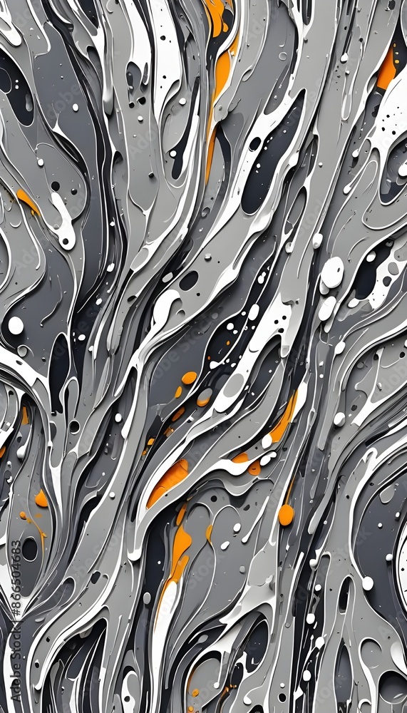 Paint effect. Wavy background. Hand drawn waves. Stripe texture with ...