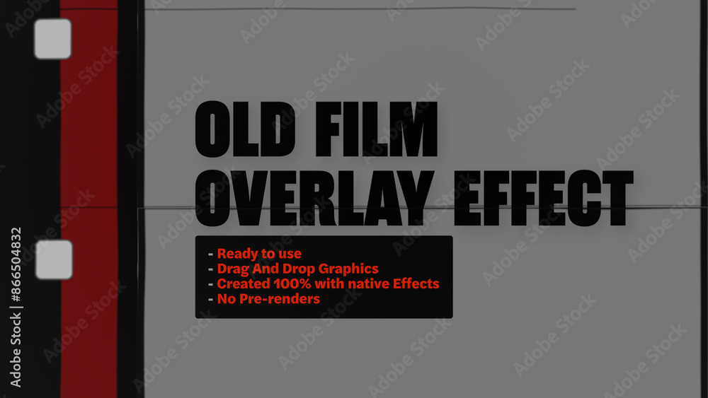 Old Film Strip Reel Motion Overlays - Vertical Stock Template | Adobe Stock