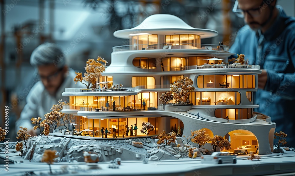 Team members, including architects, engineers, and building modelers ...
