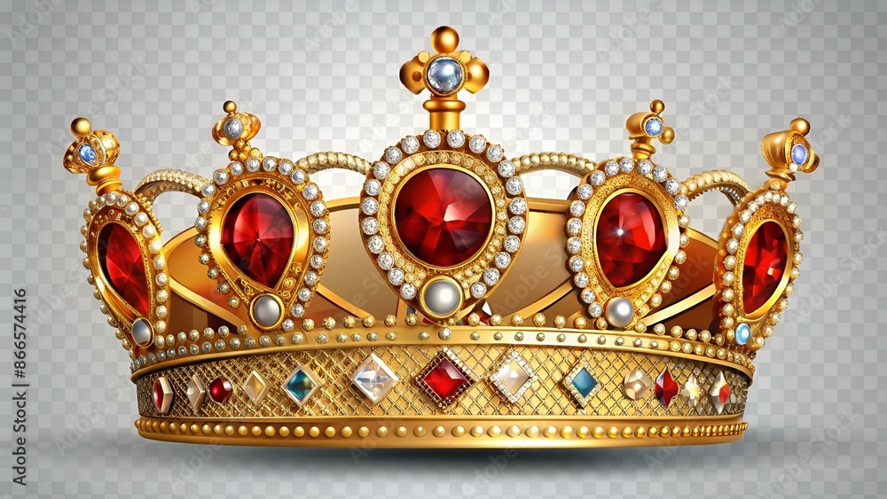 Realistic Royal Crowns Vector Luxury Premium Monarchy Antique Diadem