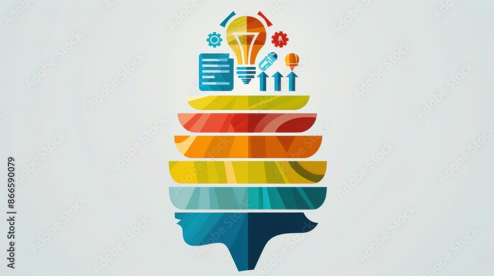 Visual representation of Bloom's taxonomy, illustrating the progression ...
