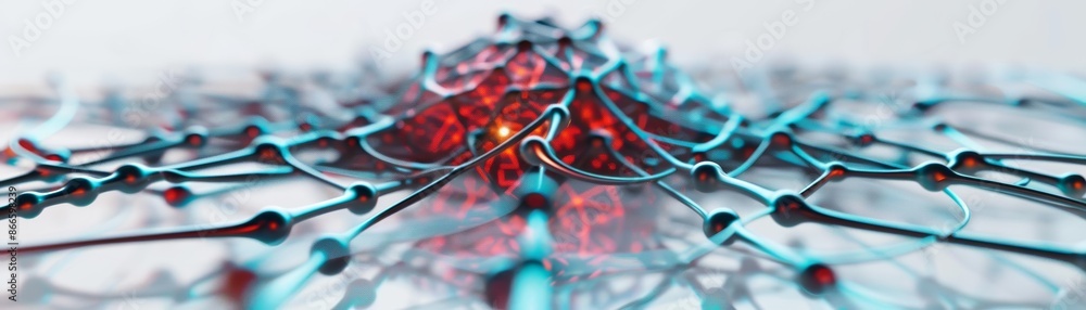 Neuropsychiatric disorders, neural connections, front view ...