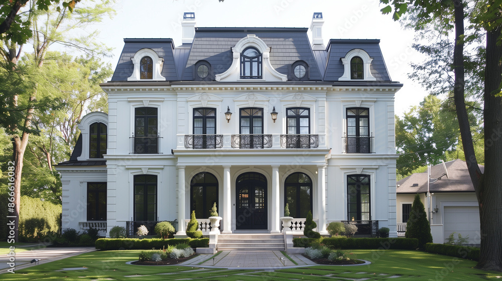 Luxury French Style House with Garden (Second Empire Style ...