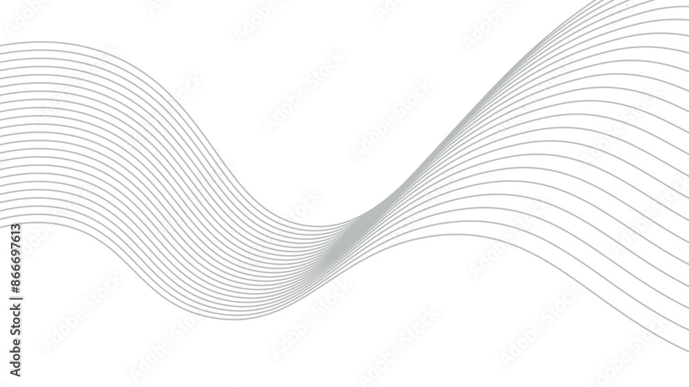 Abstract wavy line background, wavy pattern, stylish line art and web ...