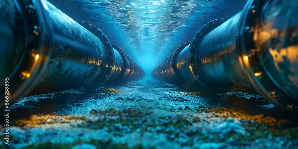 Underwater pipelines for transporting fuel to support ocean energy and ...