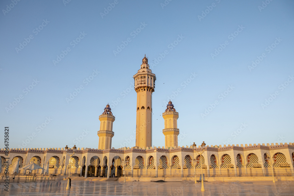 Great Mosque of Touba, building in the city of Touba in Senegal, burial ...