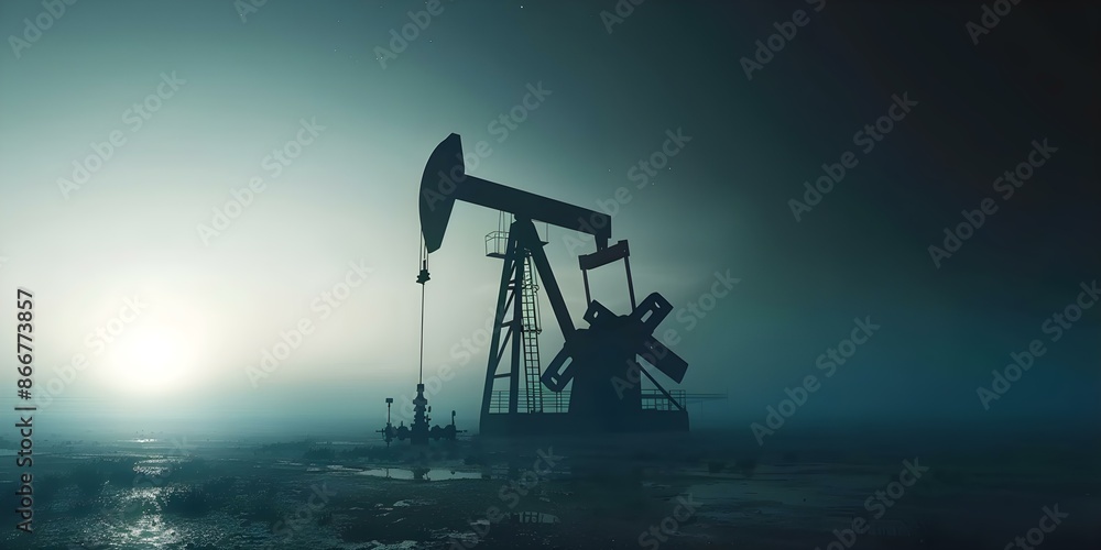 Industrial background with oil pump jack extracting crude oil in 4k ...