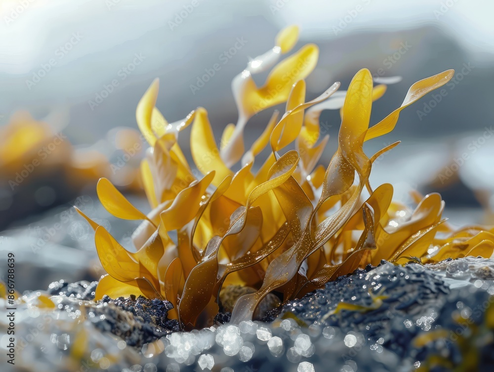 Brief overview of fucus seaweed A type of brown algae found in coastal ...