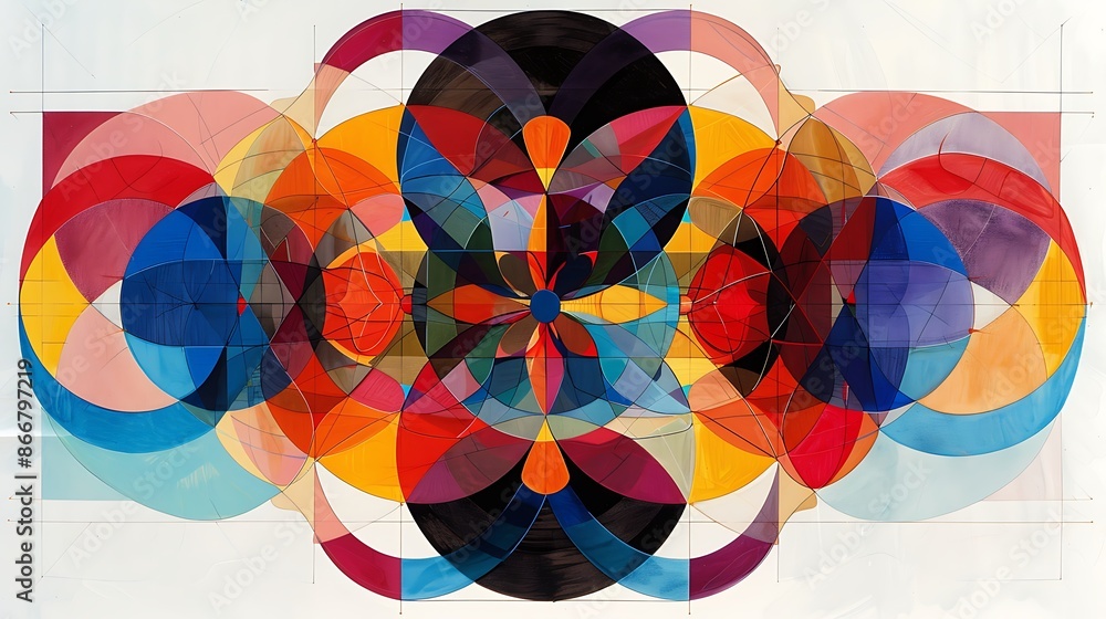 Visual aid on Types of Symmetry explaining reflective rotational and ...