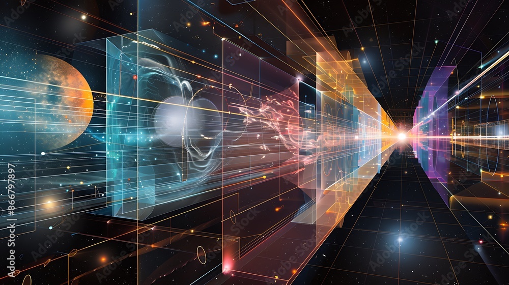 Visual aid on Quantum Superposition and Measurement illustrating the ...