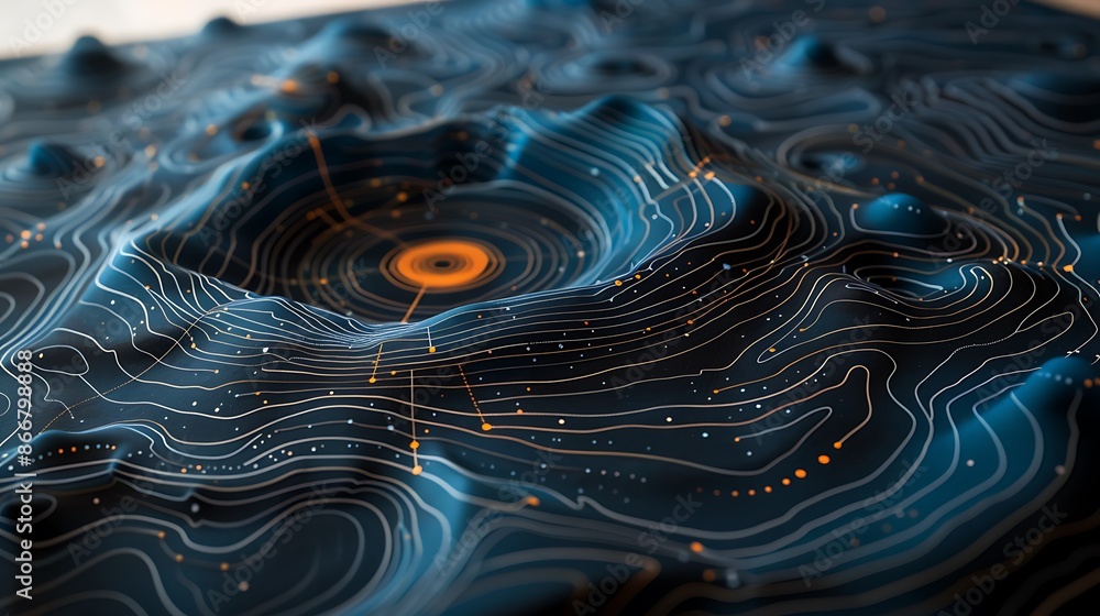 Educational chart on General Relativity illustrating the curvature of ...