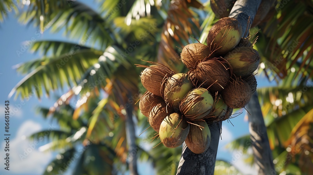 Visual resource on the Coconut Palm Cocos nucifera showcasing its ...